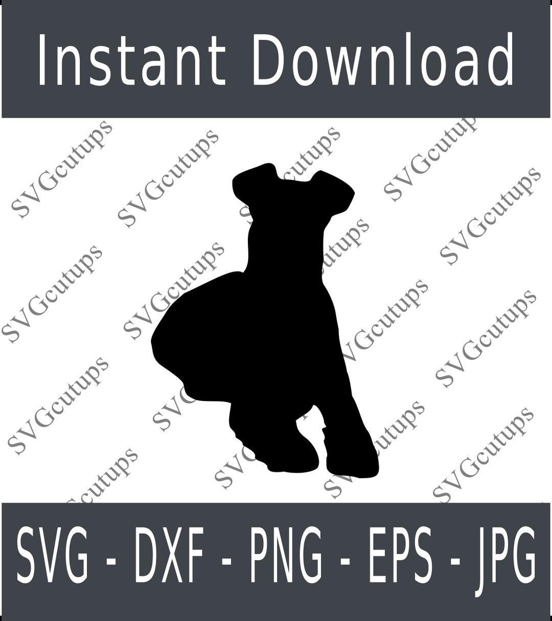 Airedale Terrier Svg, Airedale Cut File, Airedale Png, Airedale Dxf ...