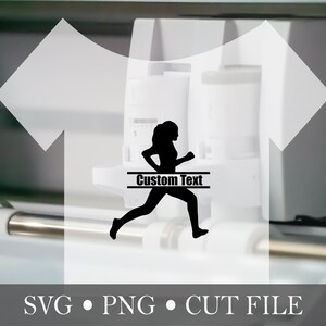 Running Split Monogram Svg, Runner Svg, Girl Running Svg, Cut File ...