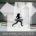 Running Split Monogram Svg, Runner Svg, Girl Running Svg, Cut File ...