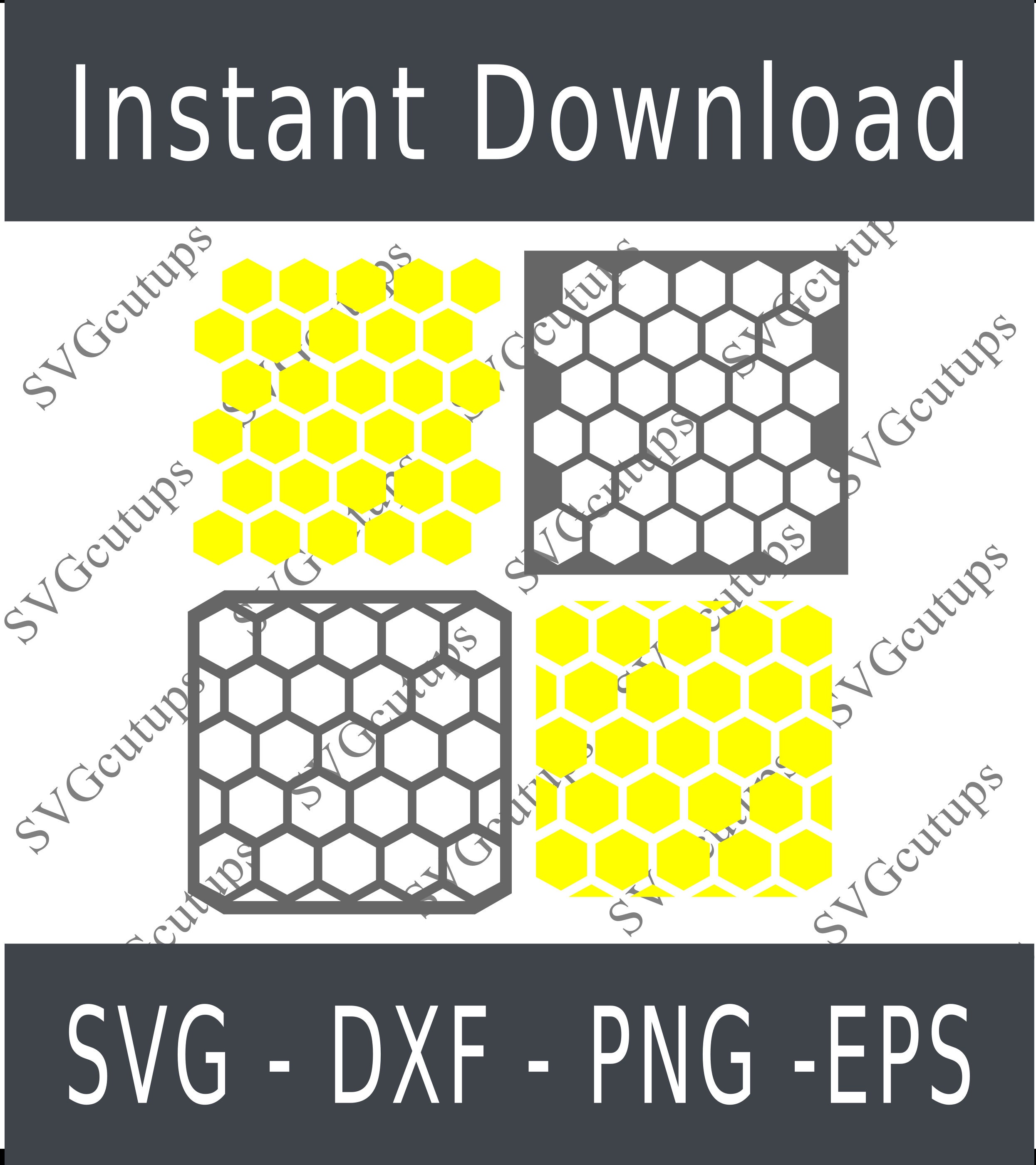 Honeycomb Pattern Svg Pattern Svg Honeycomb Dxf Pattern for | Etsy Canada
