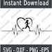 Running Heartbeat Svg Running Woman Svgrunner Svgrunning | Etsy