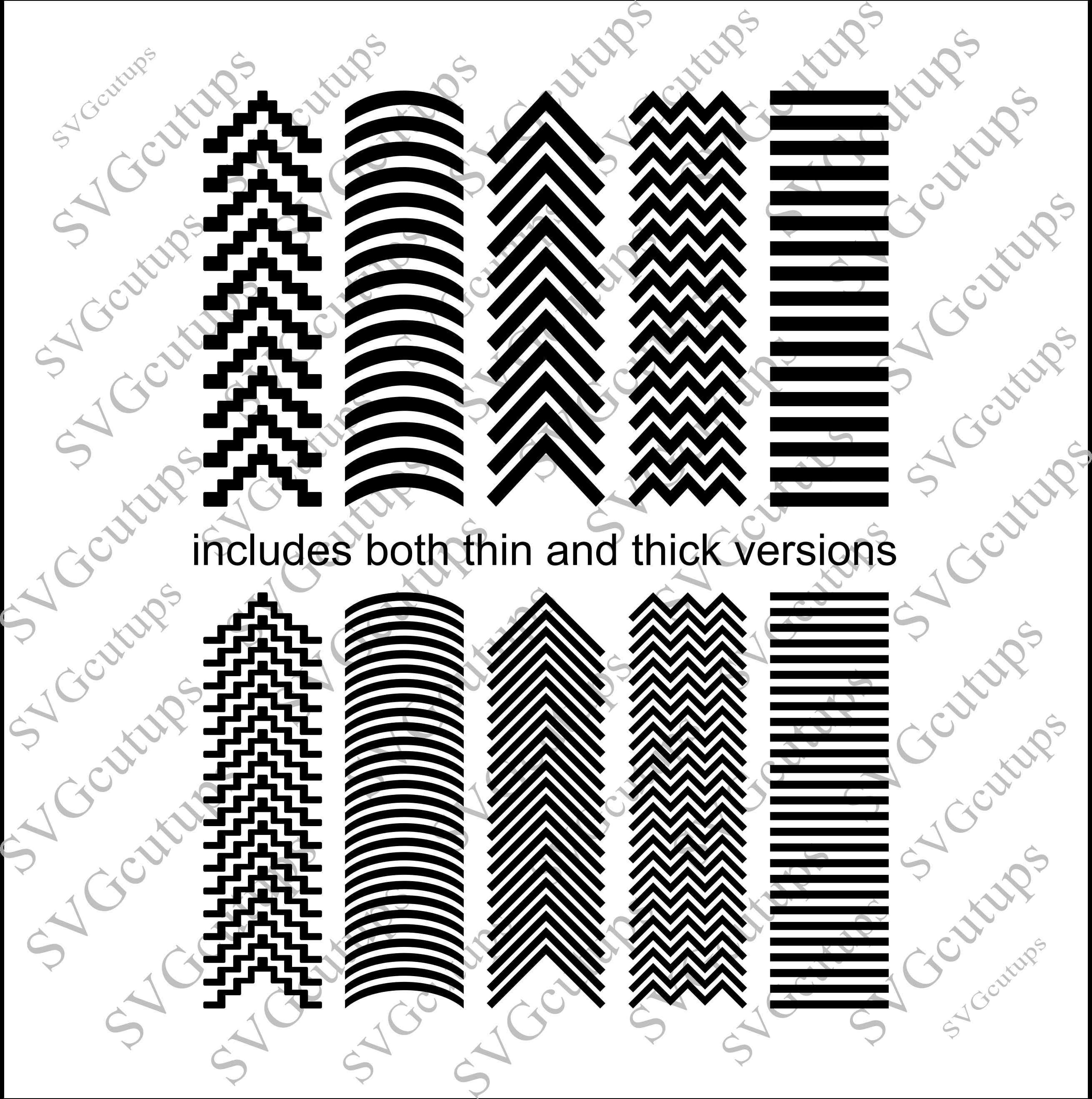 Nail Art SVG File Basic Nail Guides Svg Nail Stencils Svg - Etsy