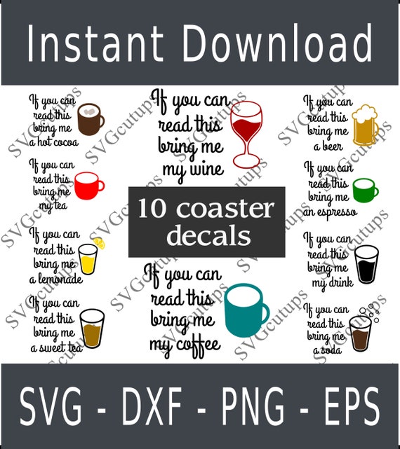Coaster Svg Beer Coaster Svg Wine Coaster Svg Drink Coaster - Etsy Canada