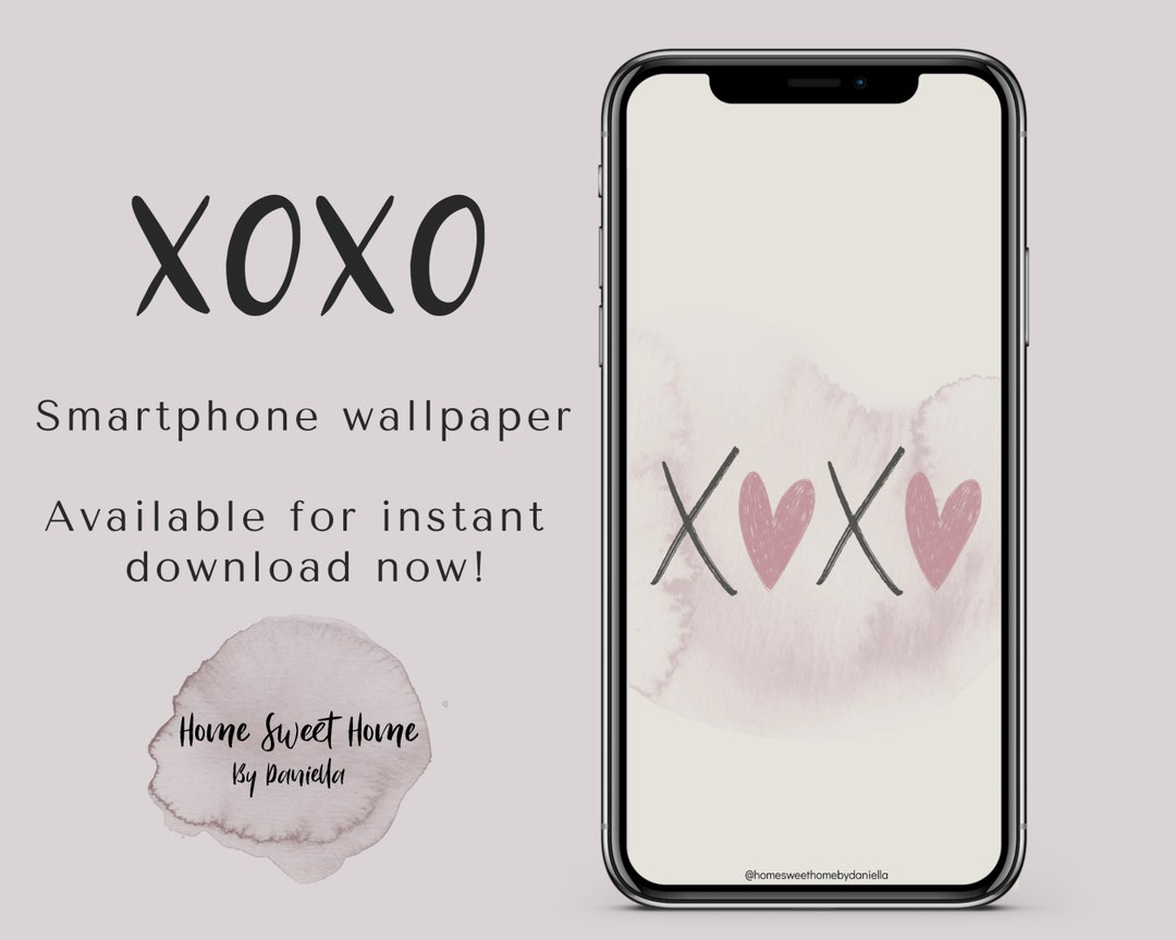 XOXO iPhone Wallpaper, iPhone Wallpaper, Valentines Day Wallpaper ...