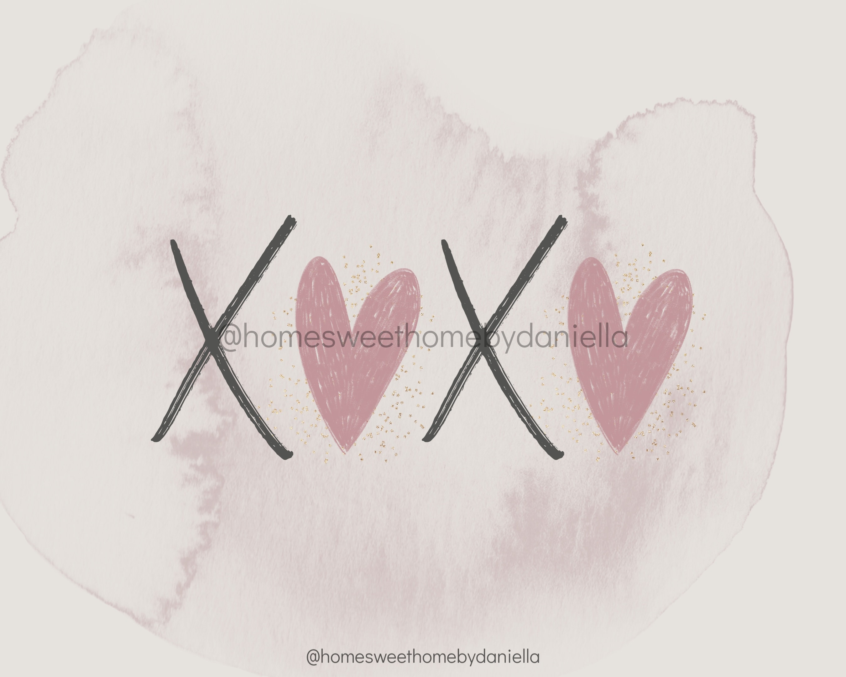 XOXO iPhone Wallpaper, iPhone Wallpaper, Valentines Day Wallpaper ...