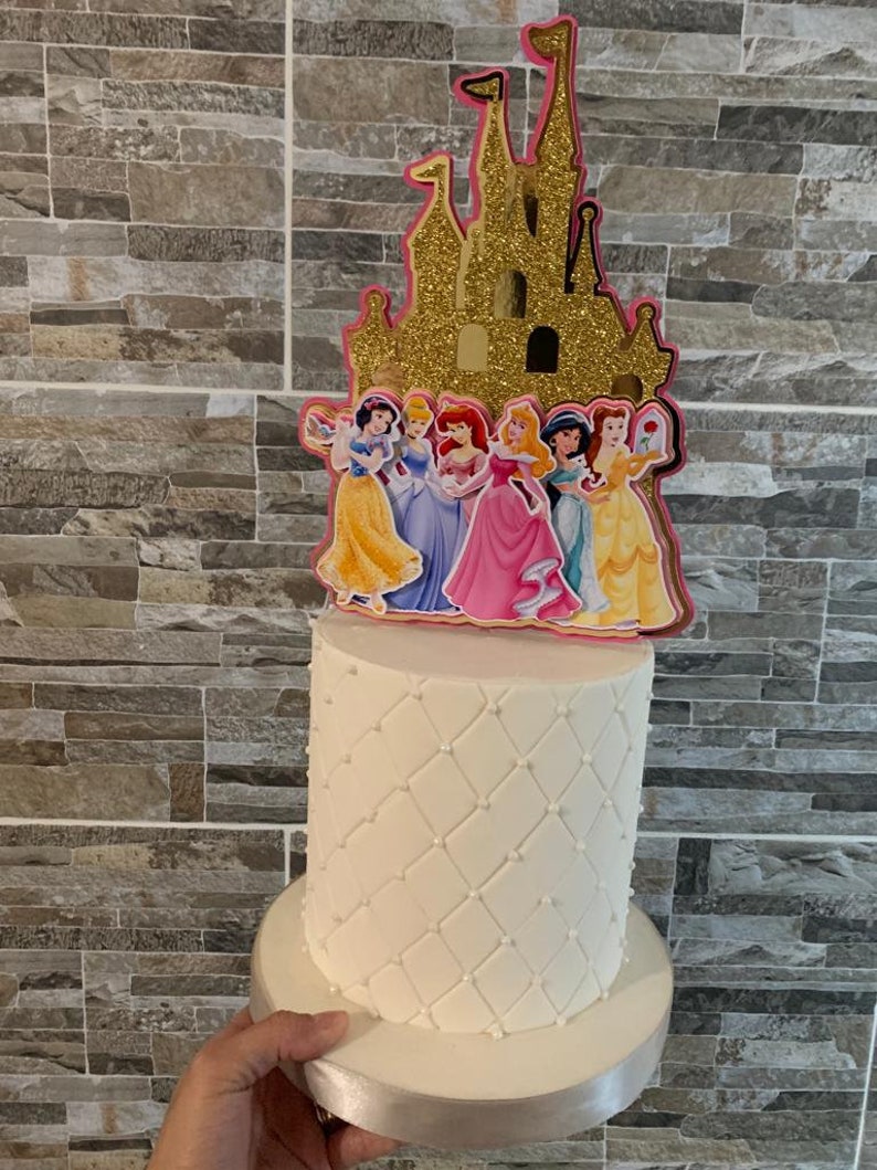 Cake topper DIGITAL Plantilla de corte SVG Castillo Princesas - Etsy México