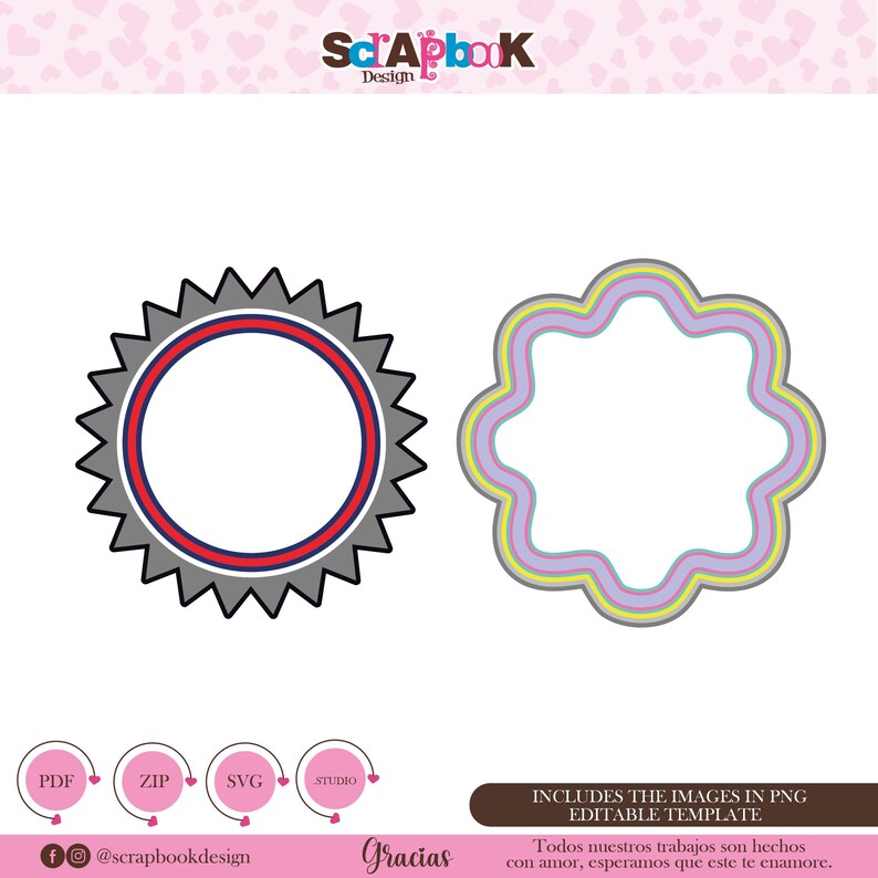 Base Cake Topper Shaker SVG in Flower and Circle Shapes - Etsy