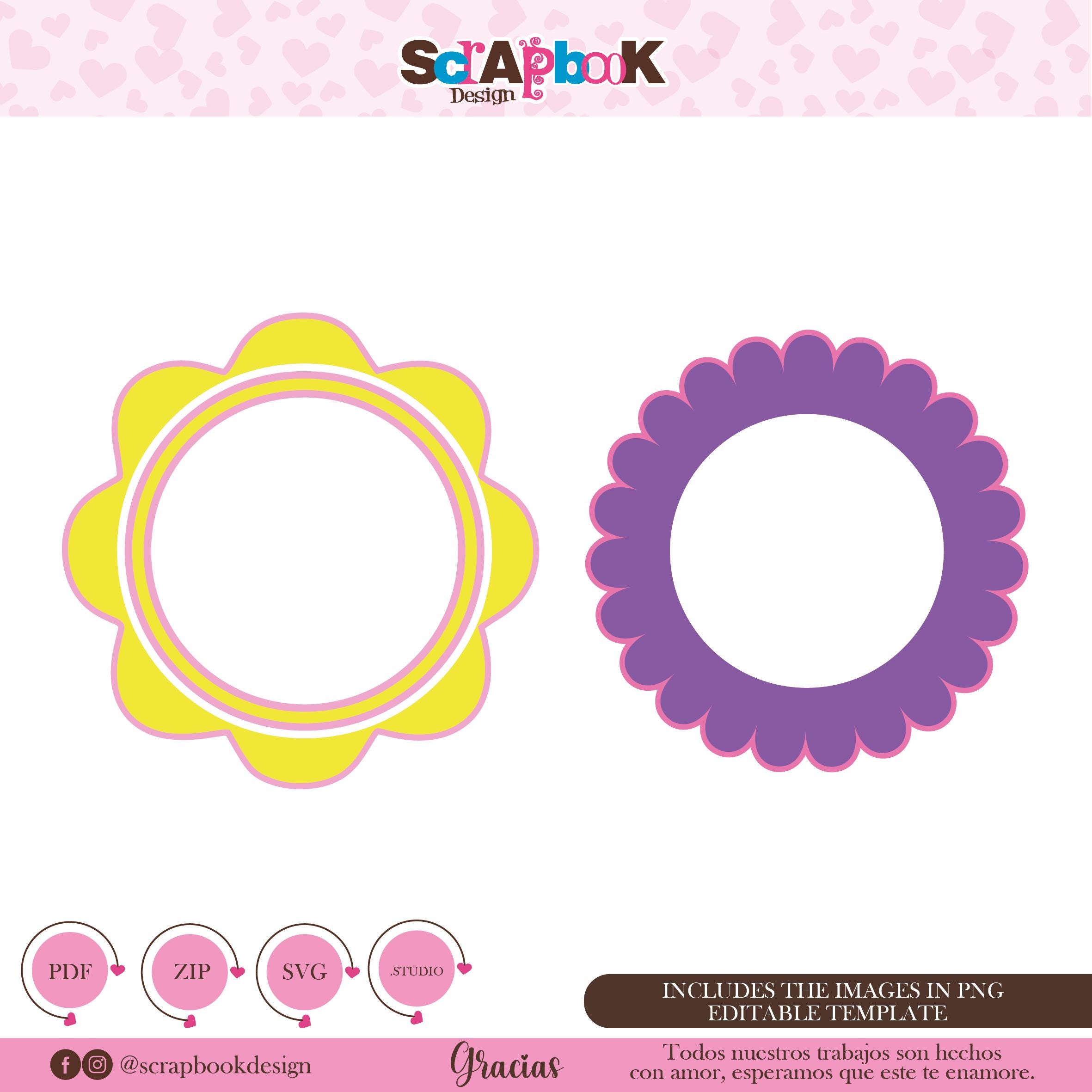 Base Cake Topper Shaker SVG in Flower and Circle Shapes - Etsy
