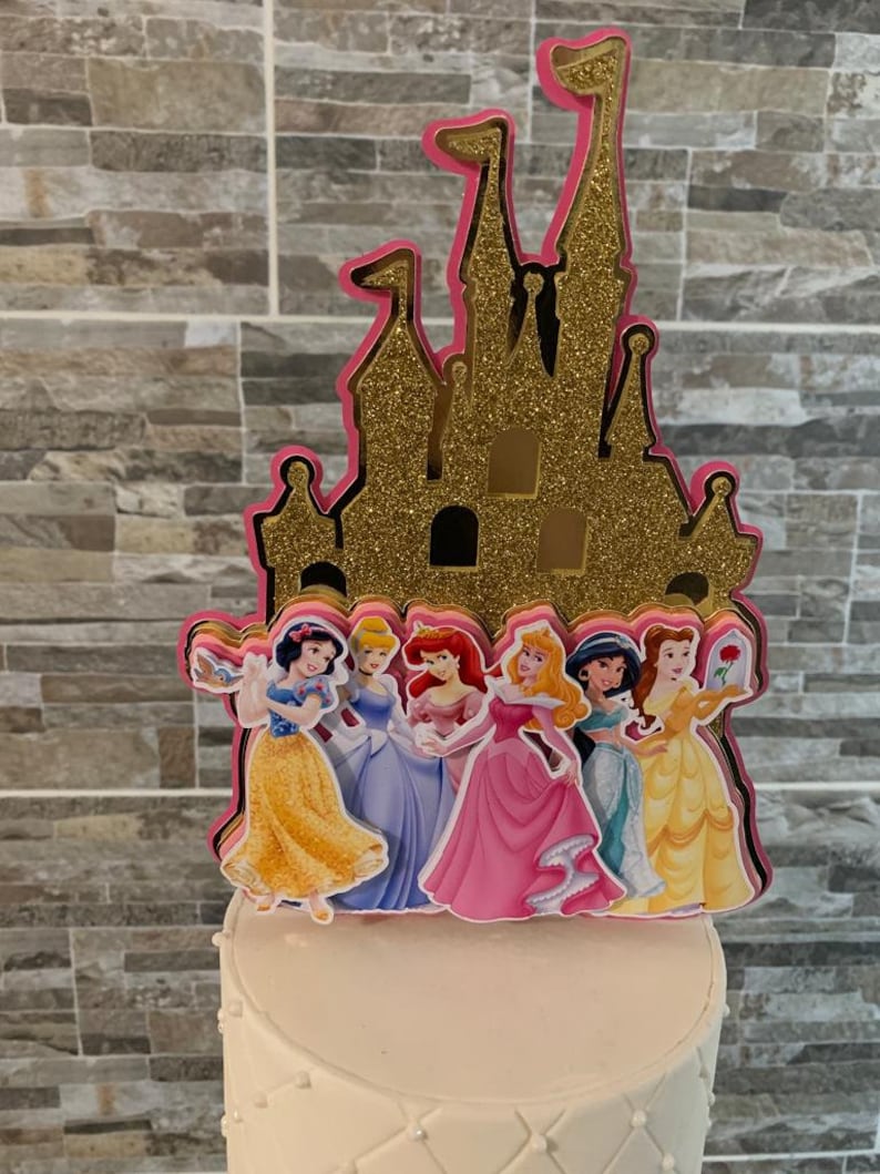Cake Topper "digital" SVG Cutting Template Castle Princesses - Etsy Canada
