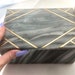 NATURAL MARBLE Box Marble Jewelry Box Black Marble Decor Gift Idea for ...