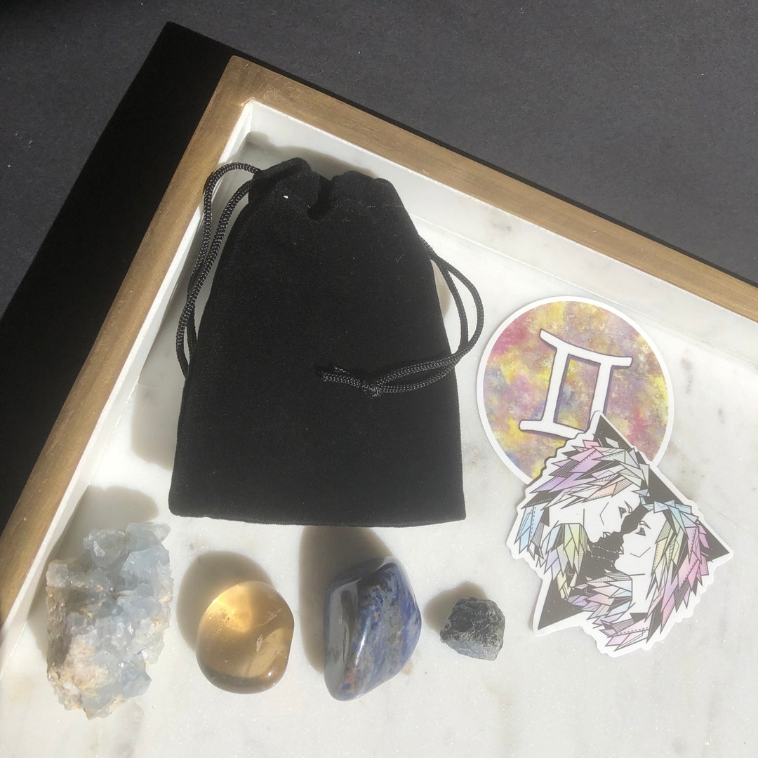 GEMINI Crystal Set, Crystals for Gemini, Zodiac Gift for Gemini, Gemini ...