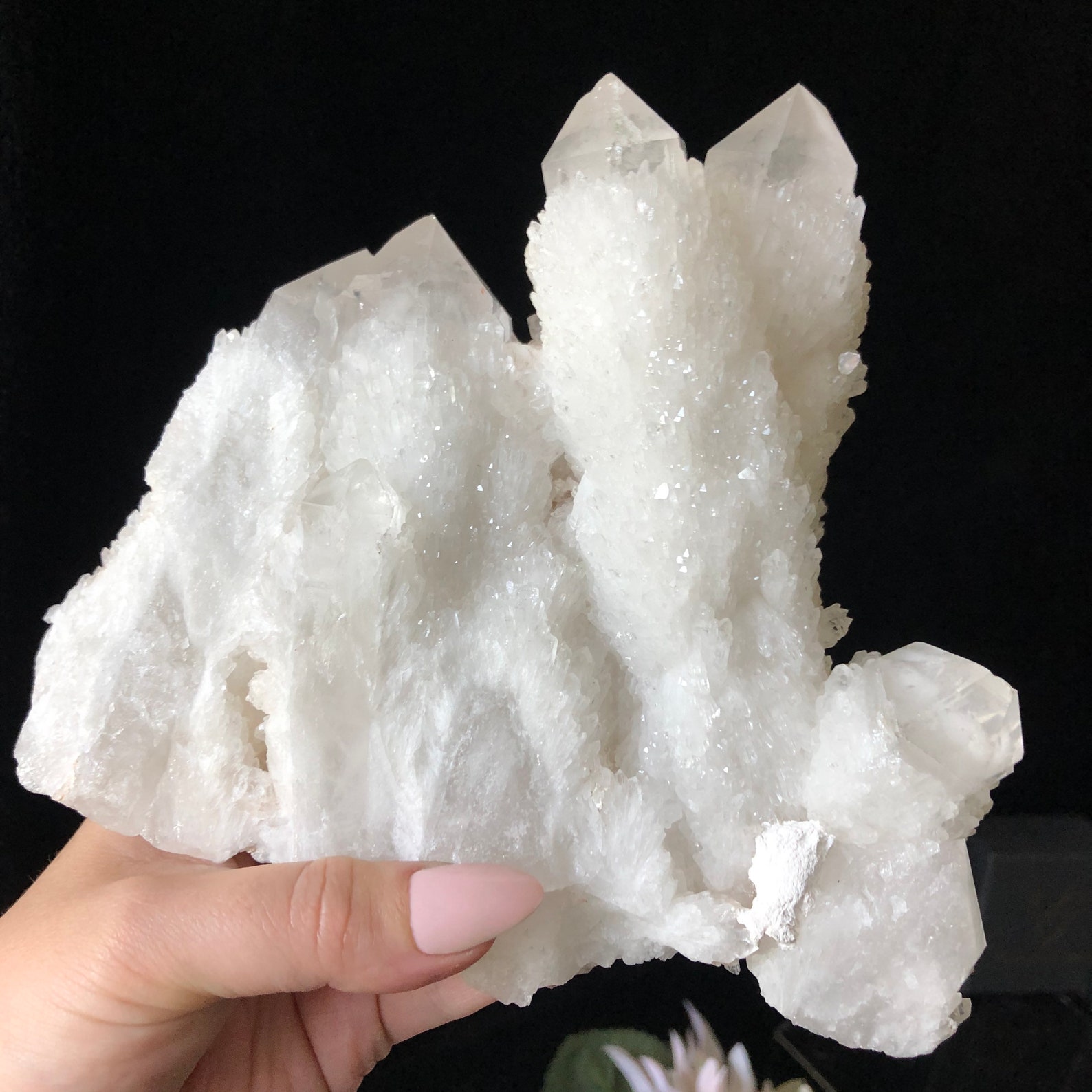 Natural Sugar Quartz Cluster Large White Sugar Quartz | Etsy