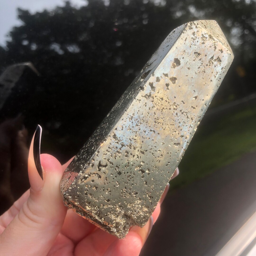 NATURAL PYRITE Large Pyrite Tower Pyrite Point Pyrite High Quality ...