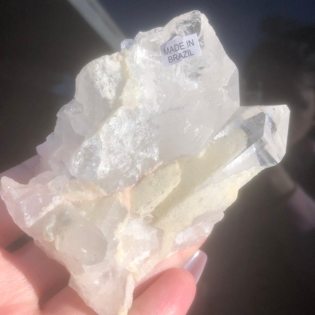 GENUINE Clear Quartz Cluster Quartz Cluster Quartz Point Crystal ...