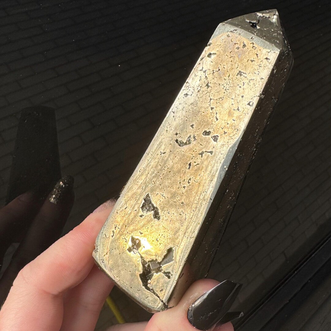 NATURAL PYRITE Large Pyrite Tower Pyrite Point Pyrite High Quality ...