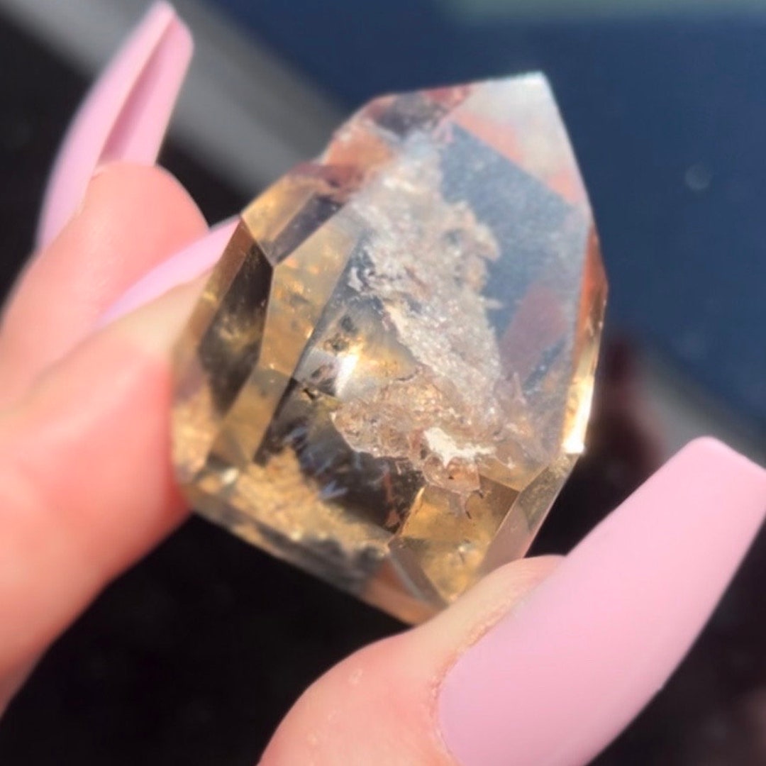 LODOLITE QUARTZ Point Garden Quartz Crystal Inclusion Quartz Smoky ...