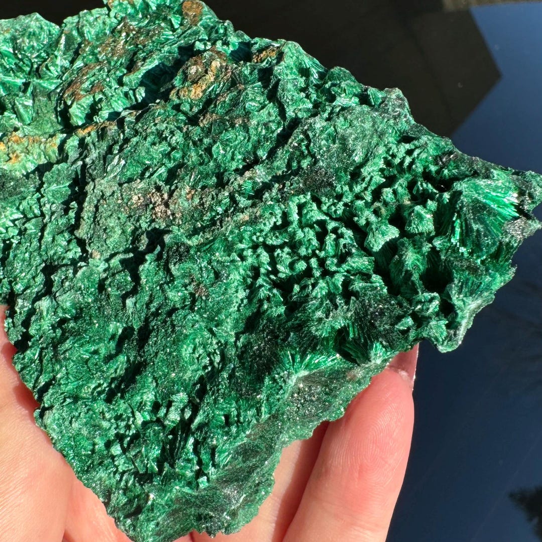 GENUINE MALACHITE Velvet Malachite Raw Malachite Velvet Malachite Large ...