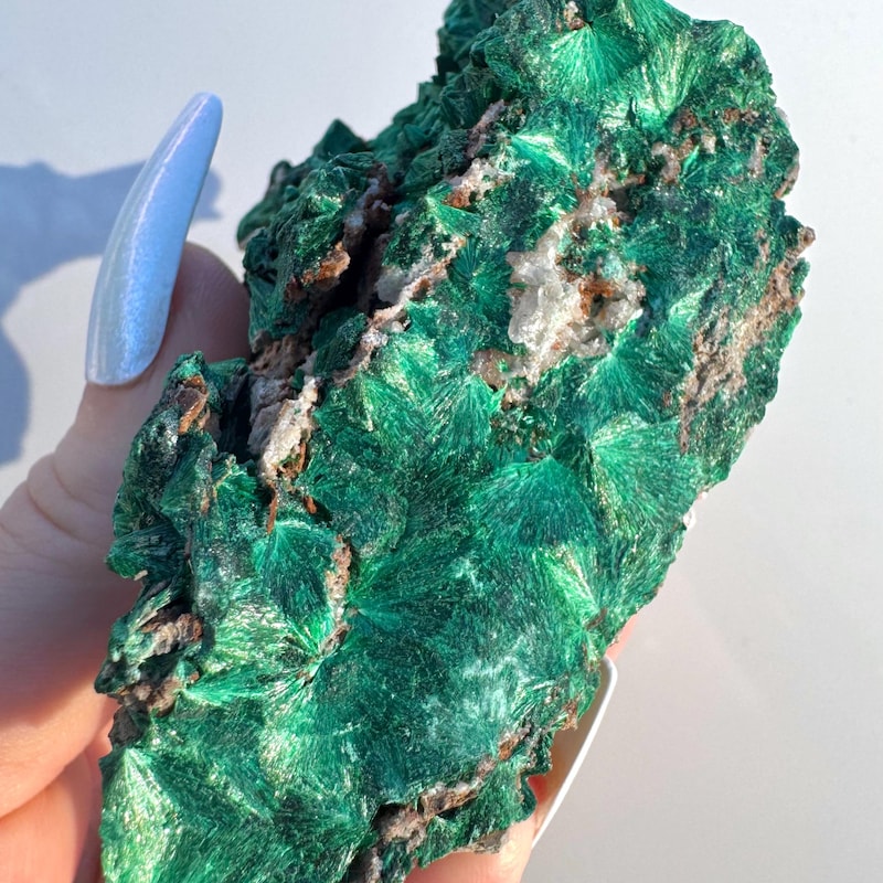 Large Silky Malachite Specimen - Etsy