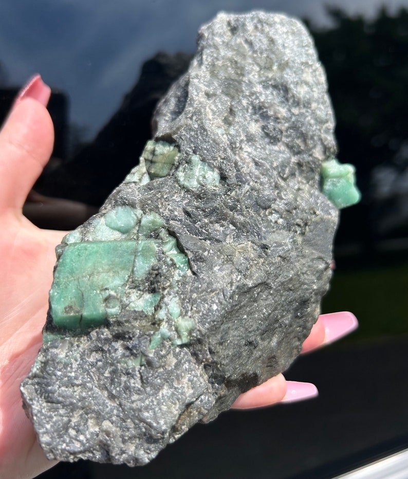 NATURAL EMERALD Rough Emerald Stone Emerald Raw Emerald Rare Emerald ...