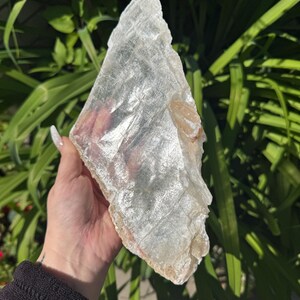 NATURAL SELENITE PLATE Clear Selenite Raw Selenite Plate White Selenite ...