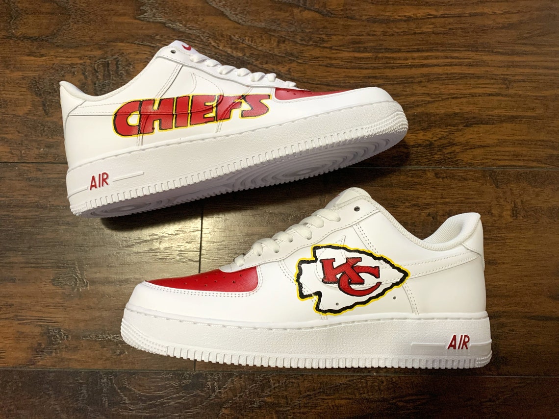 Custom Kansas City Chiefs Air Force 1 | Etsy
