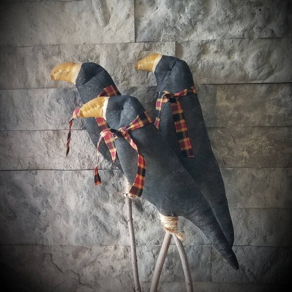 Primitive Crow - Etsy