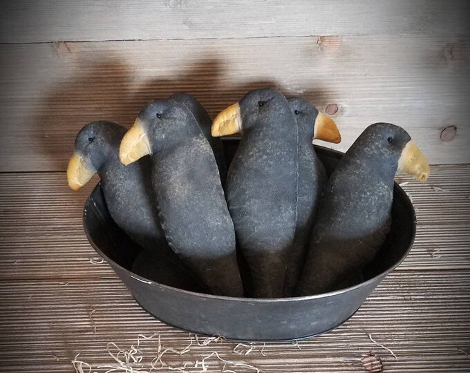 Crow Bowl Fillers,bundle of 3 Crows,primitive Decor,primitive Crow ...
