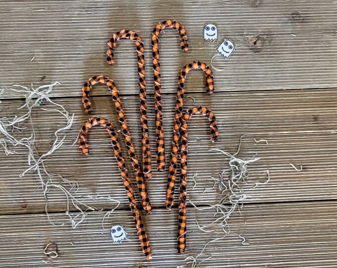 Chunky Wood Candy Canes Rustic Candy Canes Candy Canes Table Decor ...