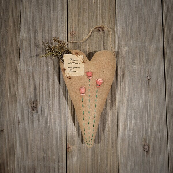 Primitive Hearts - Etsy