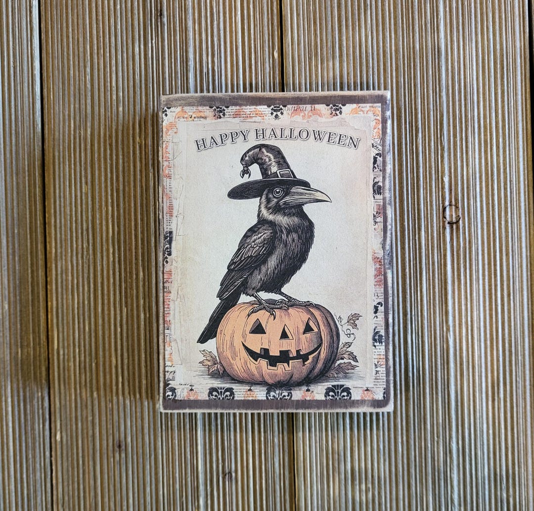 Happy Halloween Sign,small Wooden Halloween Sign,halloween Decor,small ...