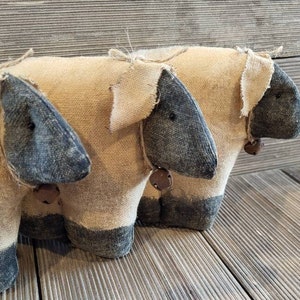 Primitive Sheep,stuffed Prim Sheep,small Sheep Shelf Tuck,sheep Bowl ...