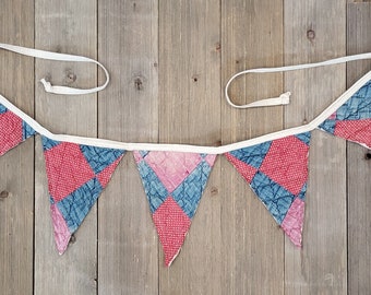 Vintage Quilt Banner - Etsy