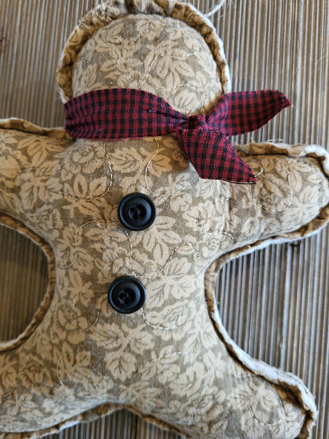 Gingerbread Man,quilted Gingerbread Man,peg Rail Gingerbread Man ...