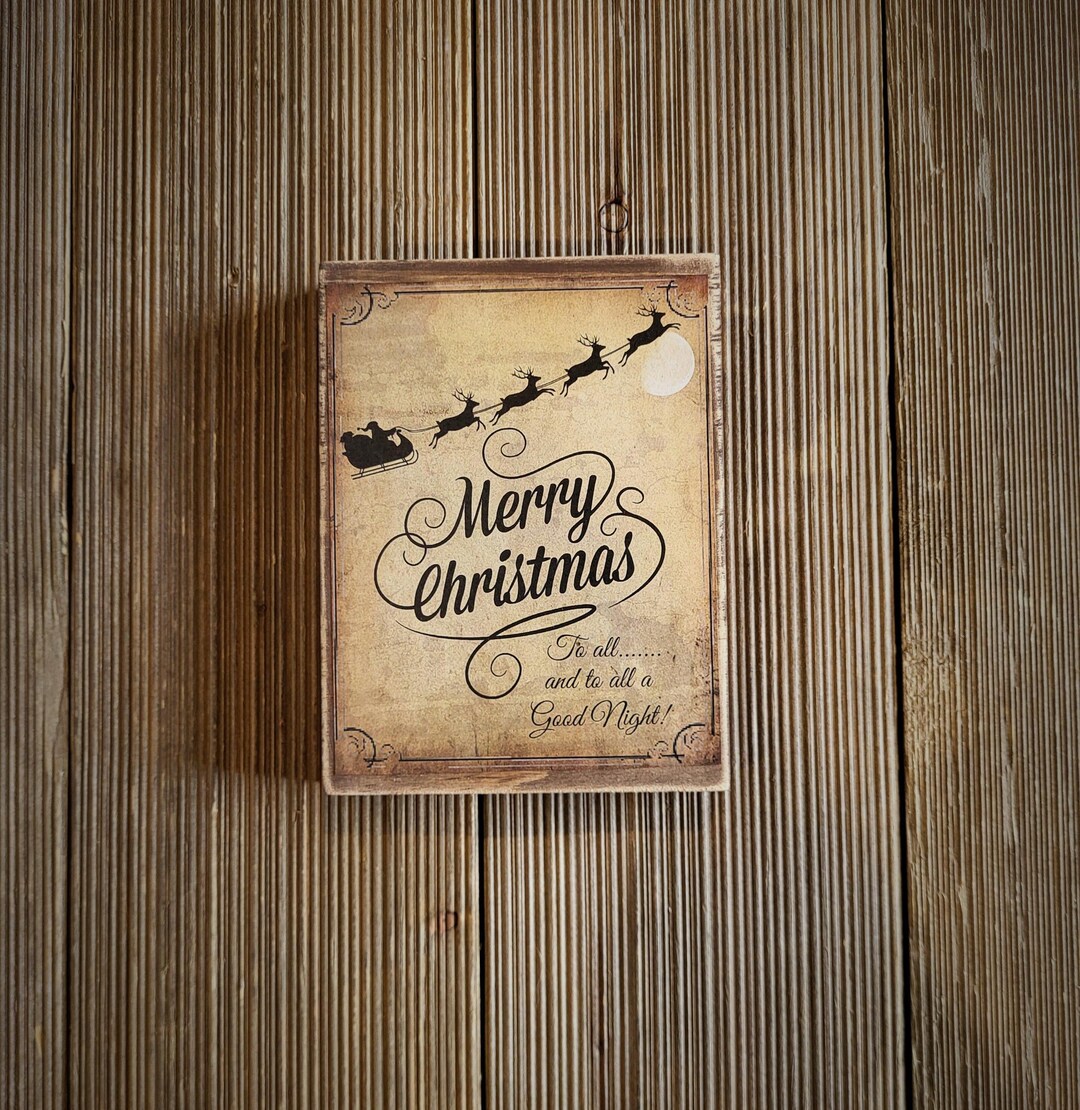 Merry Christmas Sign,rustic Christmas Sign,christmas,primitive Small ...