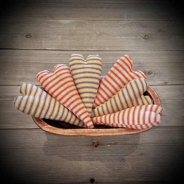 Primitive Hearts - Etsy