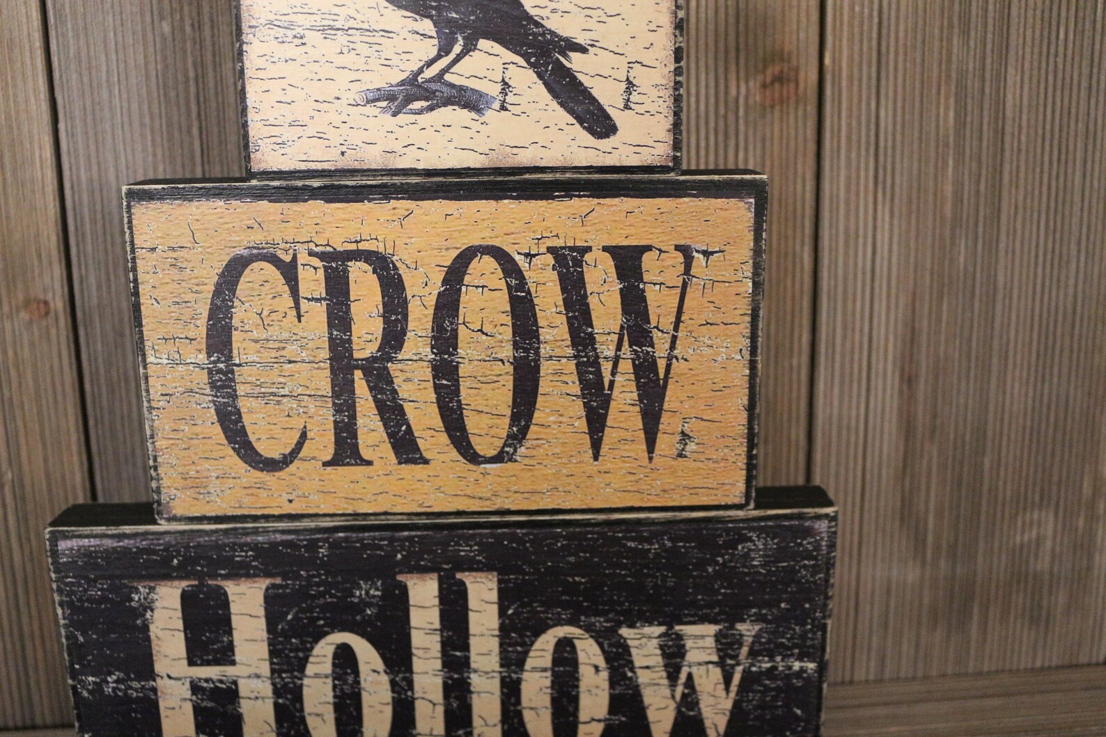 Crow Hollow Signprimitive Crow Signprimitive Decorfarmhouse - Etsy