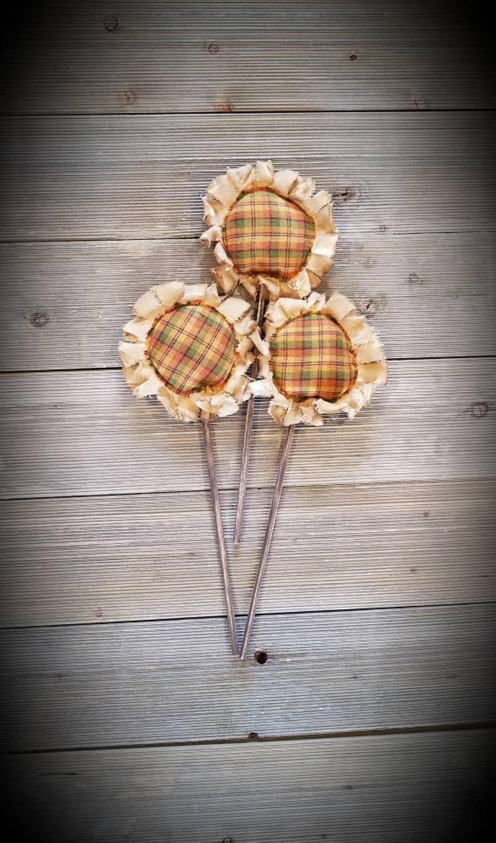 Primitive Sunflowers Bundle of 3 Sunflowersgrungy Coffee - Etsy