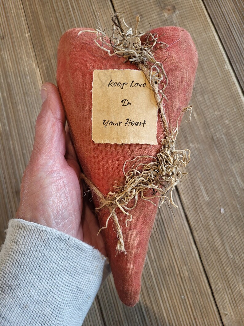 Primitive Heart,valentines Day Decor,primitive Valentines Day,heart ...