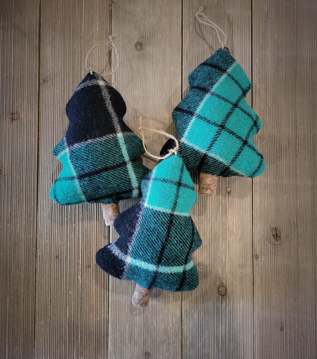 Vintage Wool Tree,hanging Christmas Tree,wool Stuffed Tree,christmas ...