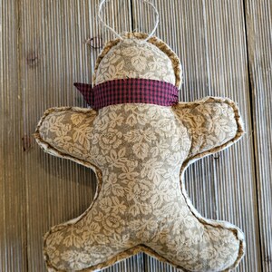 Gingerbread Man,quilted Gingerbread Man,peg Rail Gingerbread Man ...