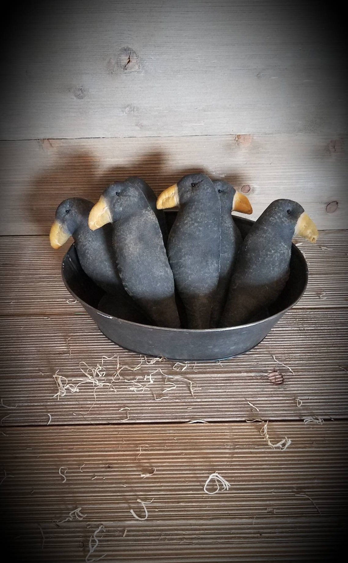 Crow Bowl Fillersbundle of 3 Crowsprimitive Decorprimitive | Etsy