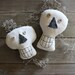Primitive Not so Scary Skulls Bundle of 2 Skullshalloween - Etsy