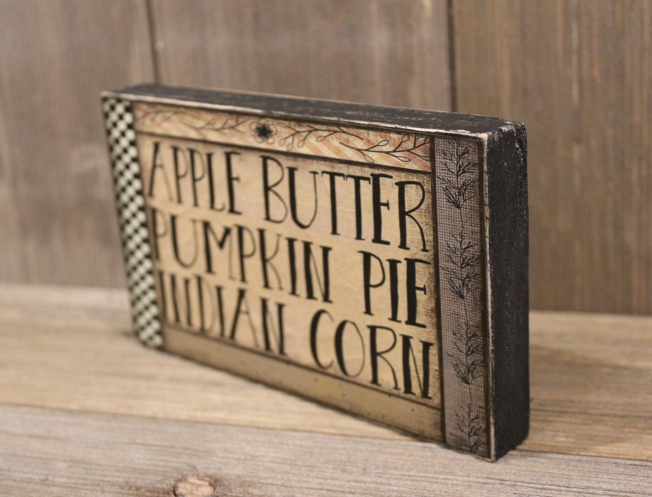 Fall Decor Sign Primitive Fall Signsmall Wood Signrustic - Etsy