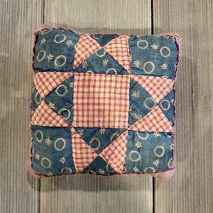 Mini Vintage Quilt Pillows,vintage Pillow,small Pillow Tucks,vintage ...