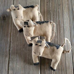Primitive Cow Bowl Fillers,bundle of 3 Cows,farmhouse Decor,primitive ...