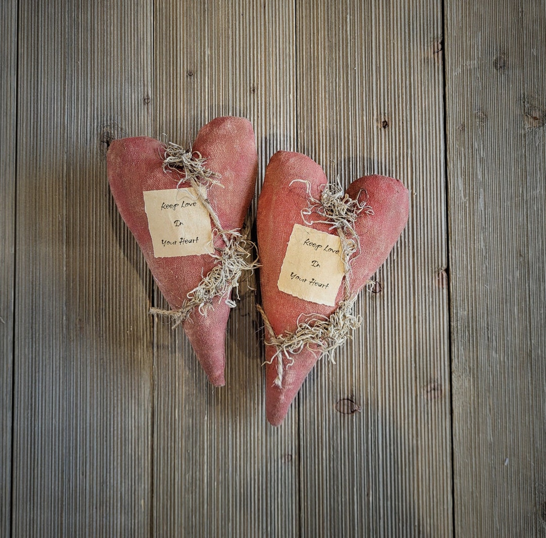 Primitive Heart,valentines Day Decor,primitive Valentines Day,heart ...