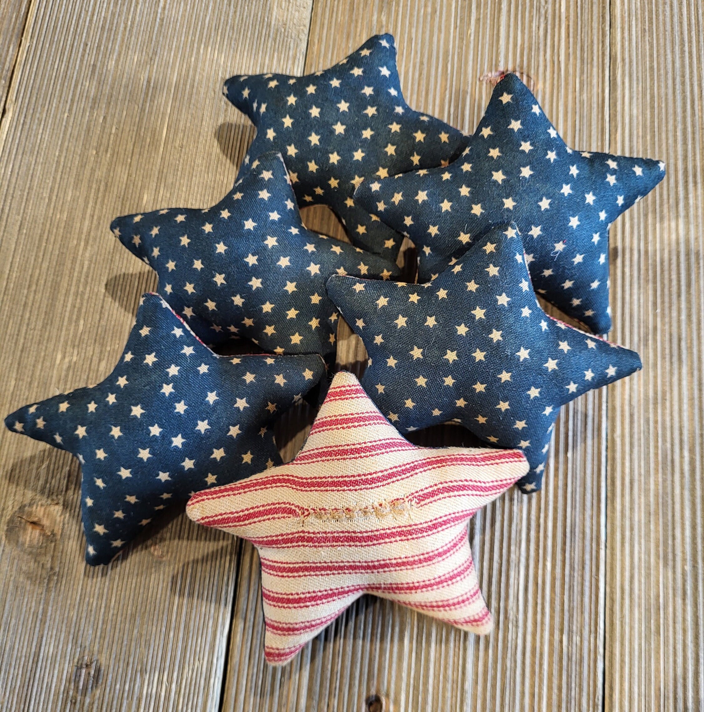 Starry Stars,patriotic Star Bowl Fillers,primitive Stars,americana Star ...