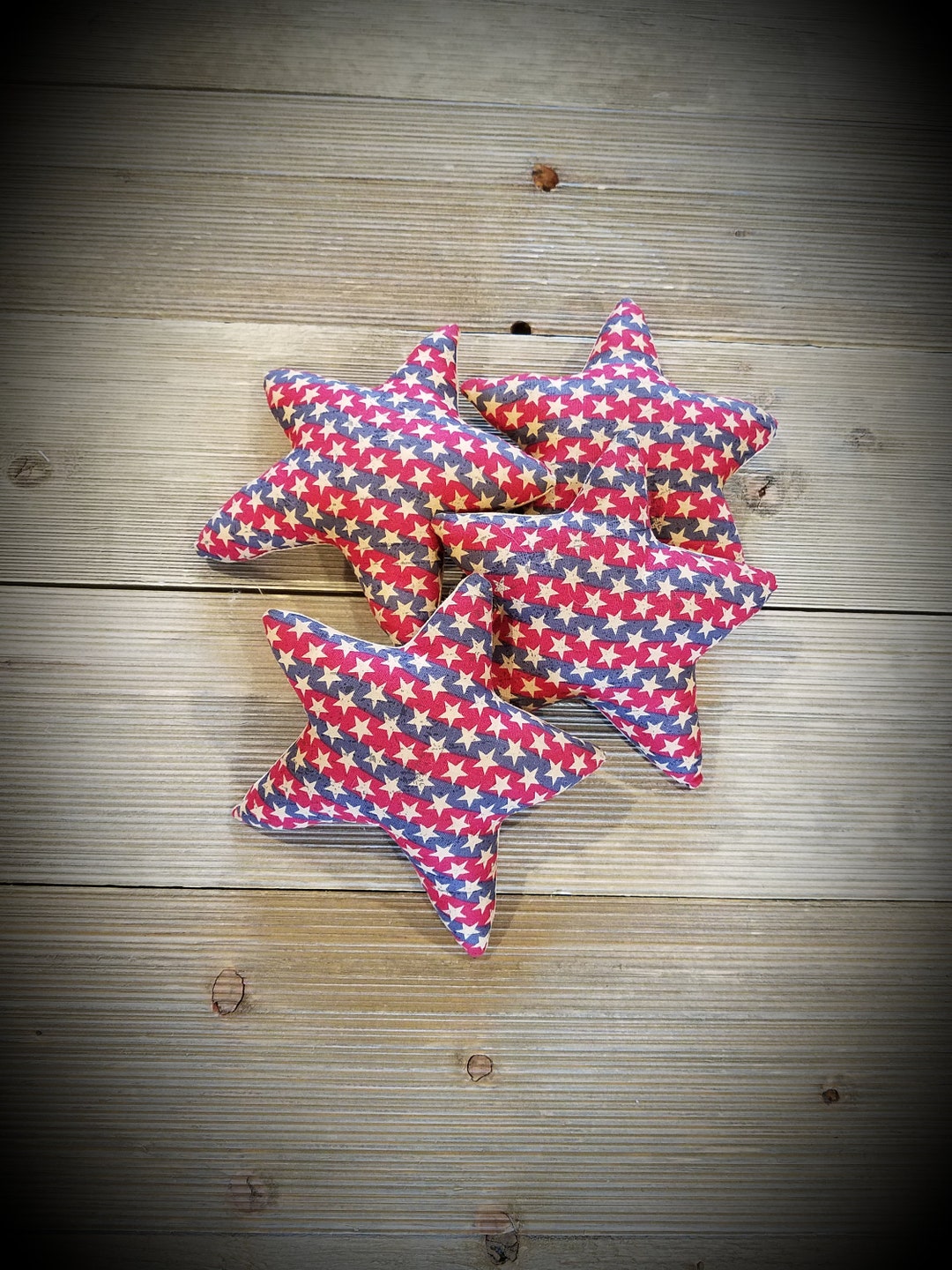 Primitive Star,stuffed Primitive Star Bundle of 4,americana Decor,july ...