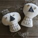 Primitive Not so Scary Skulls Bundle of 2 Skullshalloween - Etsy