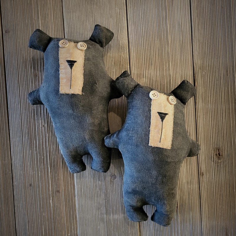 Primitive Bear - Etsy